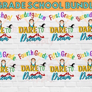 Back to School Clipart, Grade School Bundle, First Day of School Svg ...