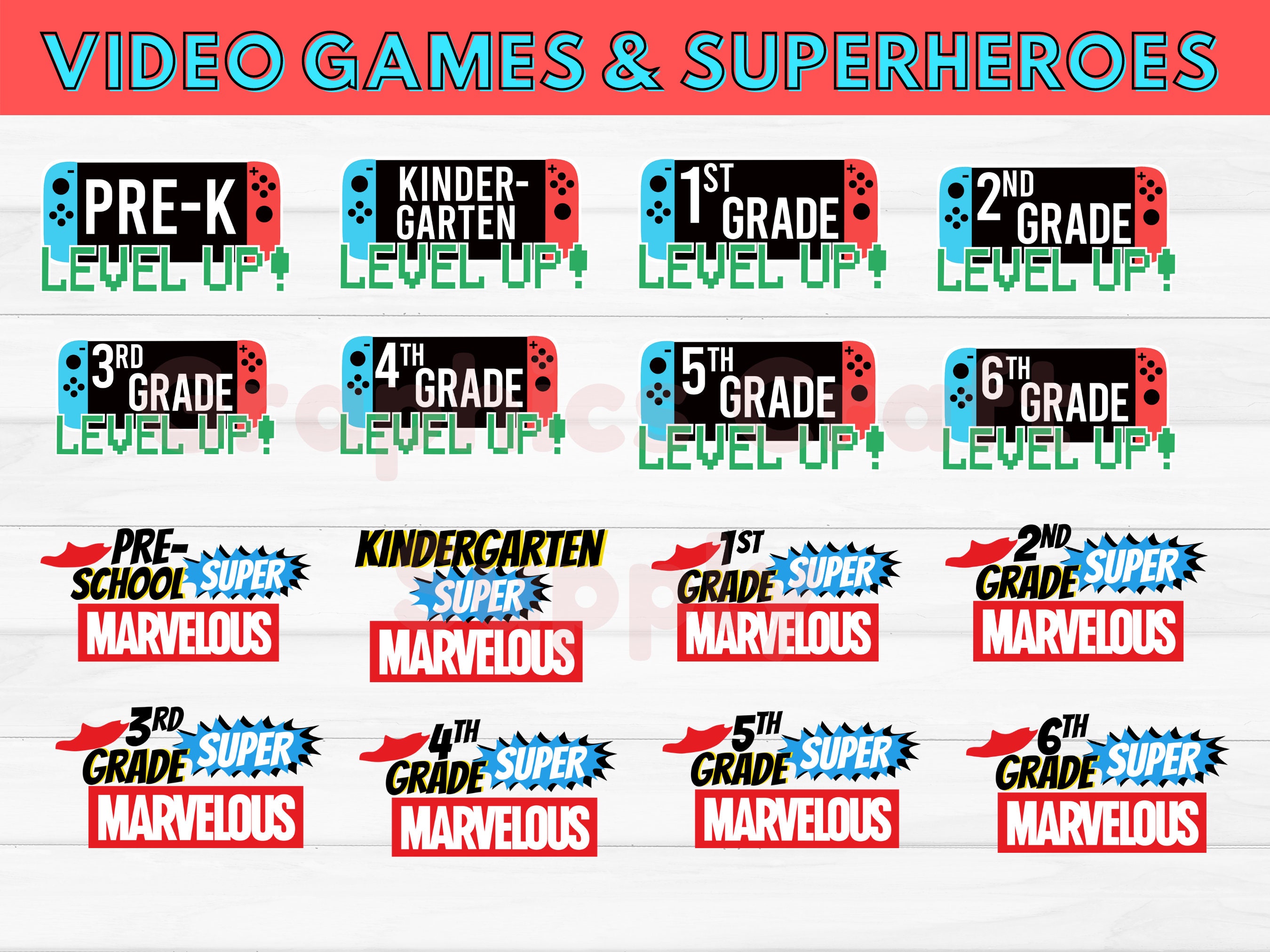 Back to School Clipart, Grade School Bundle, Back to School Png, First ...