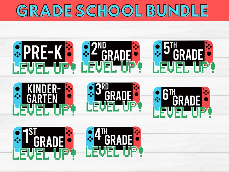 First Day of School Svg, Grade School Bundle, Back to School Clipart ...