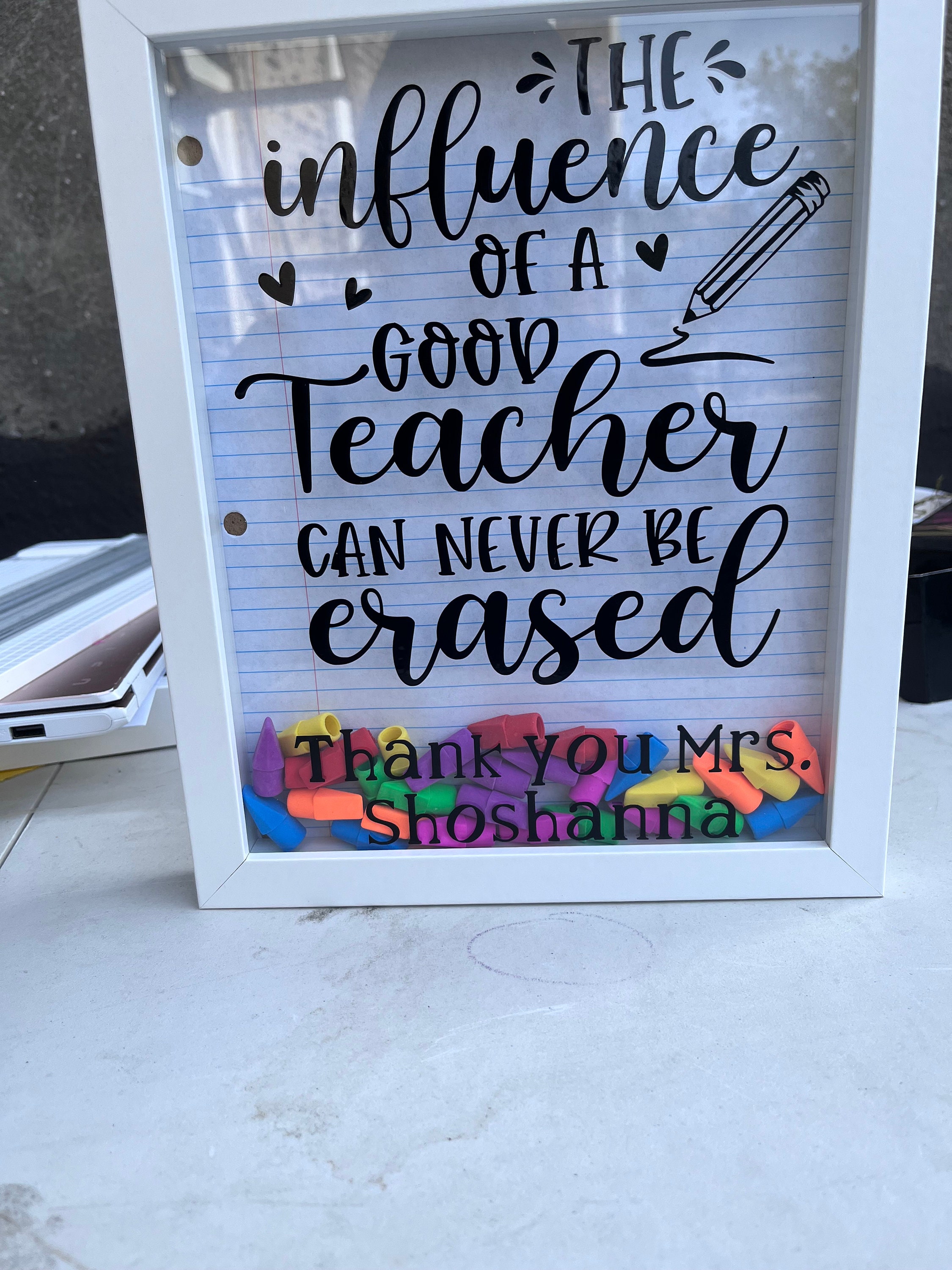 Teacher Appreciation Shadow Box - Etsy