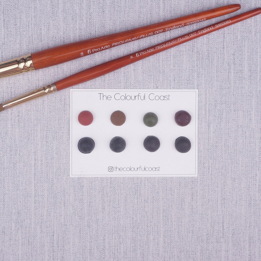 Autumnal Splendour: Handmade Watercolour Paint Dot Card 8 Paint Test ...