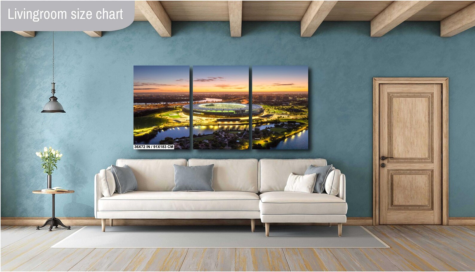 Optus Stadium Awakens: Sunrise Over the Perth Test - Etsy