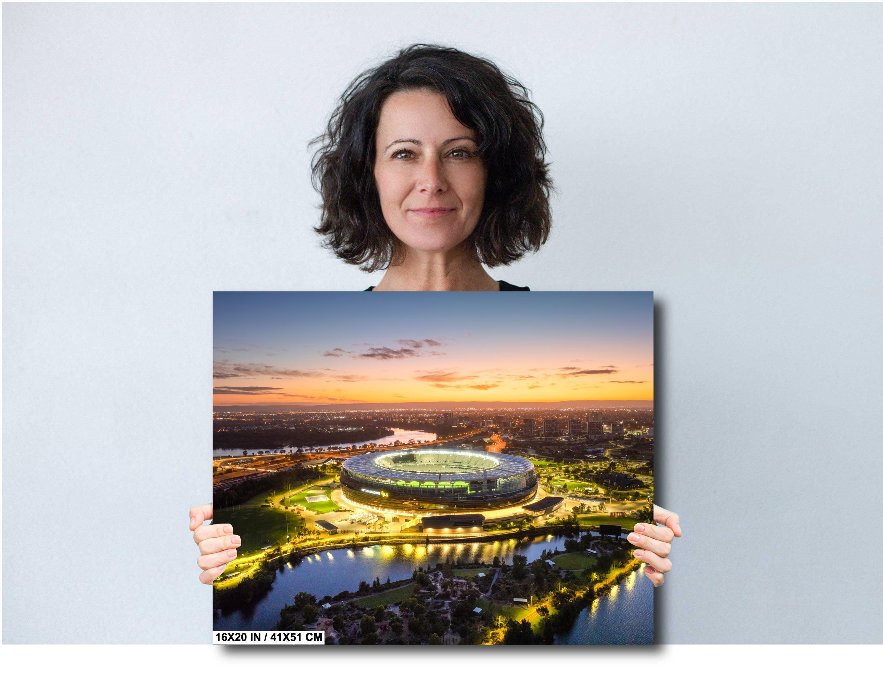Optus Stadium Awakens: Sunrise Over the Perth Test - Etsy