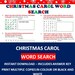 Christmas Carol Word Search | Christmas Carols Trivia Quiz | Church ...