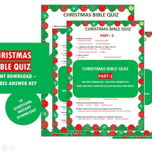 Christmas Bible Quiz Part- 2 | Christmas Bible Trivia| Church Small ...