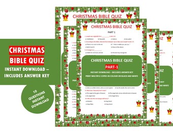 Christmas Bible Quiz Part- 2 | Christmas Bible Trivia| Church Small ...