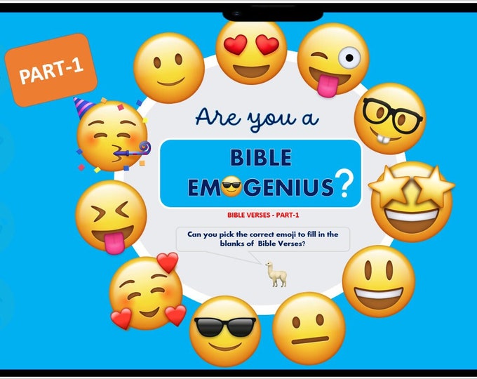Bundle of 6 Religious Bible Guess the Emoji Games - Etsy Canada