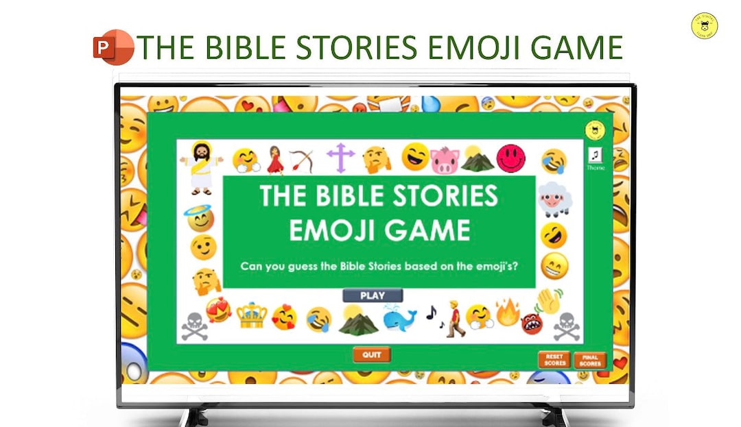 Bible Emoji Game: Guess the Stories - Church Activity (instant Download ...