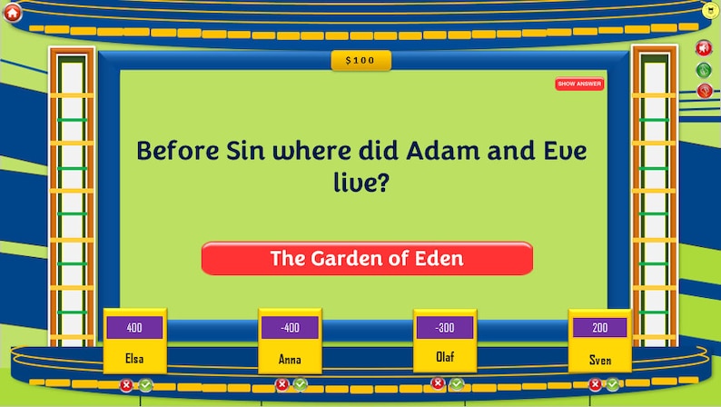 Bible Jeopardy Game: Church Trivia, Zoom Activity (windows PC) - Etsy