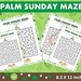 Palm Sunday Maze bible Palm Sunday Maze Game Printable Instant Download ...