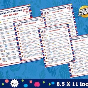 Freedom Bible Trivia Game Printable |celebrate Freedom From the Bible ...