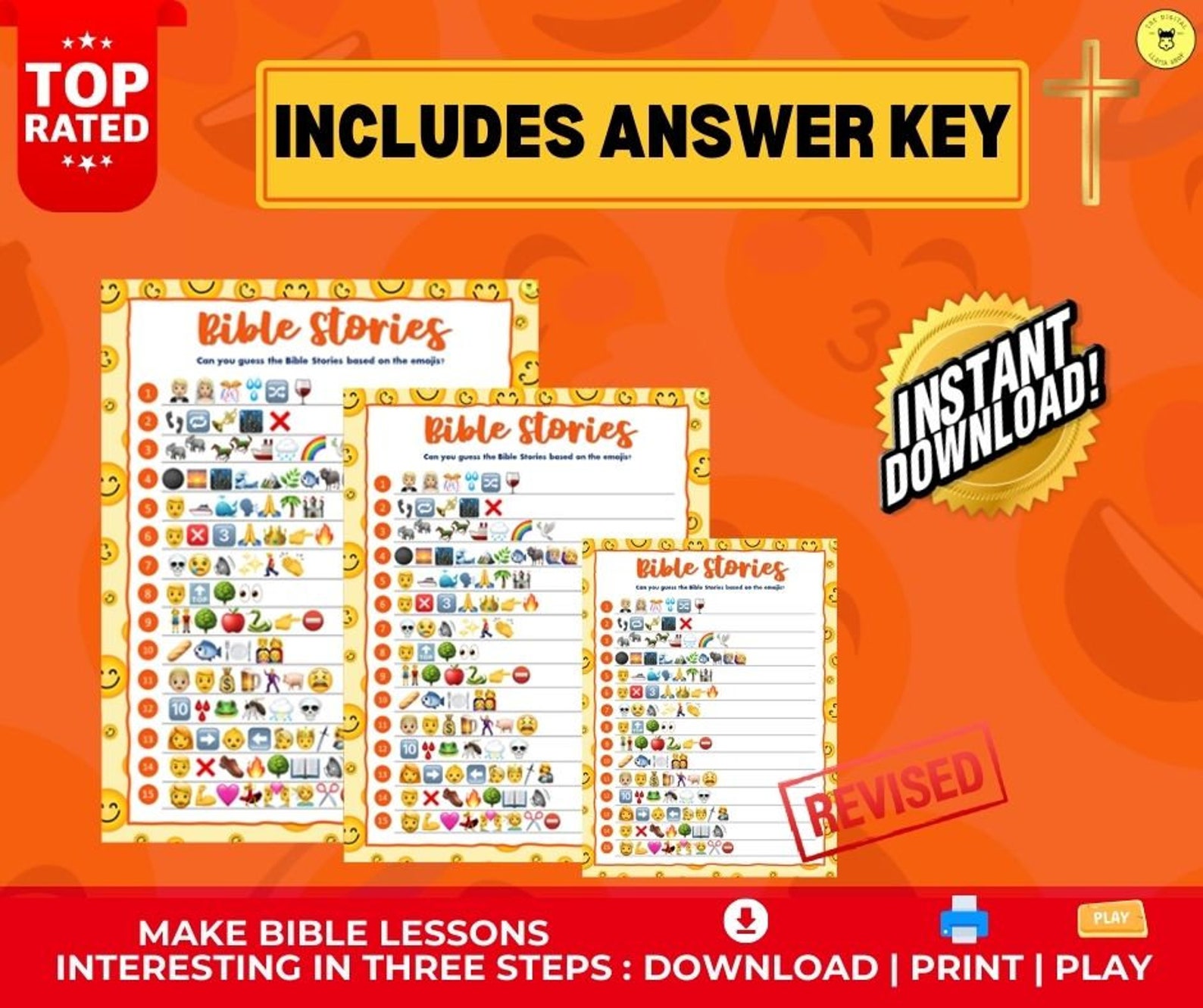 Bible Emoji Game Bible Stories Printable Bible Stories Quiz church and ...