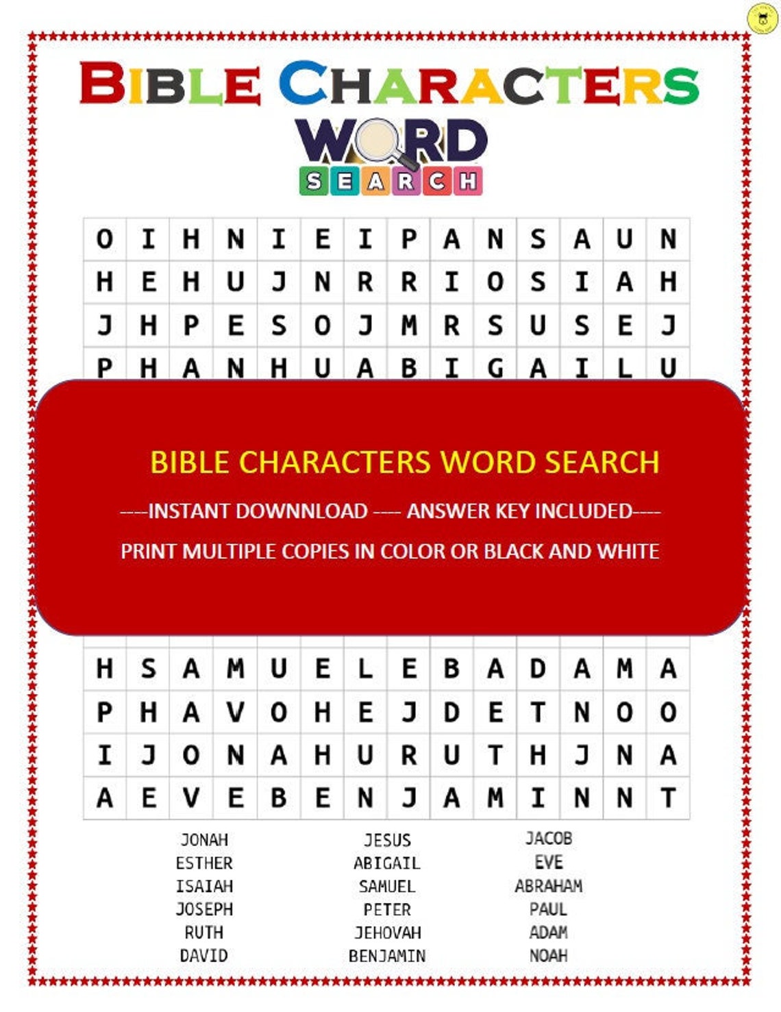 Bible Characters Word Search Bible Characters Printable Instant bible-characters-word-search-bible-characters-printable-instant