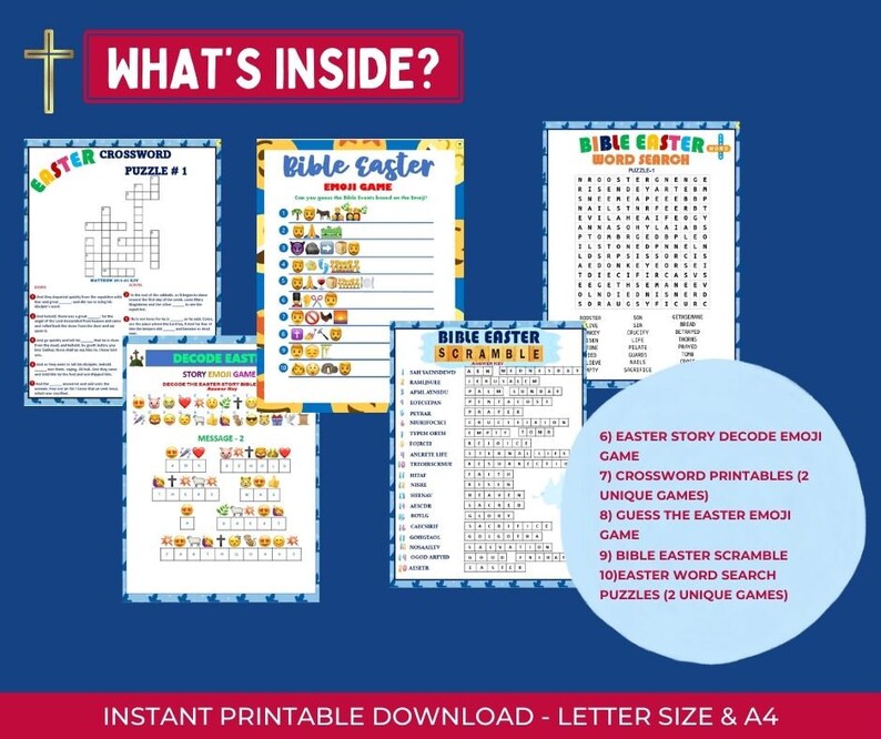 Ultimate Bible Easter Activity Bundle | Christian Easter Activity Games ...