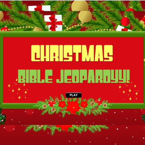 Jeopardy Christmas Game - Etsy