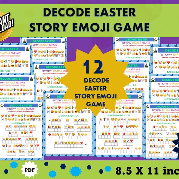 Emoji Decoder Game - Etsy