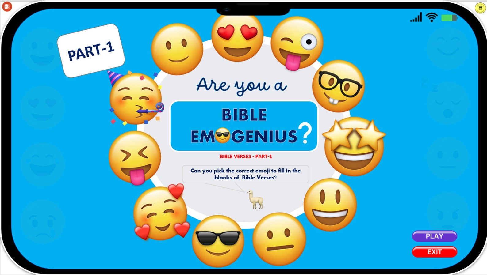 Bible Emoji Game Are You a Bible Emogenius Part-1 Games - Etsy