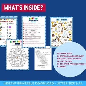 Ultimate Bible Easter Activity Bundle | Christian Easter Activity Games ...