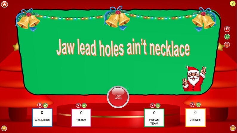 Christmas Gibberish Game: 30 Questions Powerpoint (instant Download) - Etsy