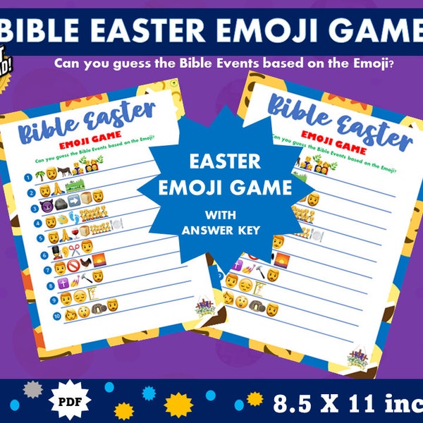 Bible Emoji Game - Etsy
