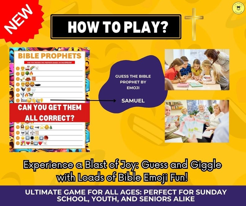 Bible Prophets Emoji Game: Church Study Quiz (instant Download) - Etsy