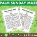 Palm Sunday Maze bible Palm Sunday Maze Game Printable Instant Download ...