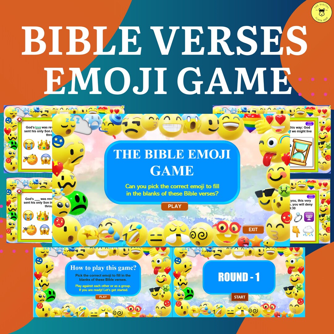 Bible Emoji Game | Bible Games for Kids, Youth and Adults | Zoom Church ...