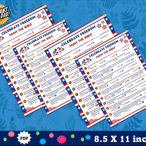 Freedom Bible Trivia Game Printable |celebrate Freedom From the Bible ...