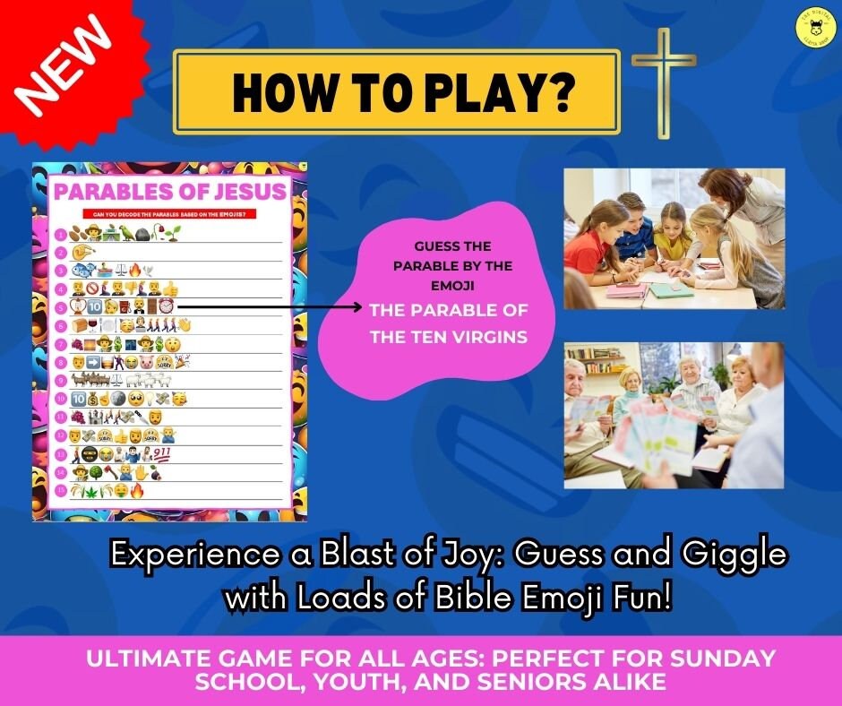 Bible Parables Emoji Game: Church Study Activity (instant Download) - Etsy