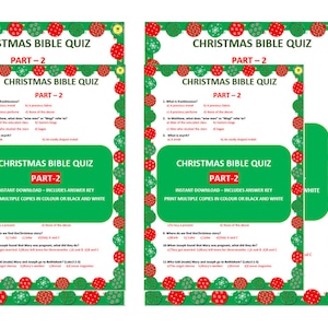Christmas Bible Quiz Part- 2 | Christmas Bible Trivia| Church Small ...