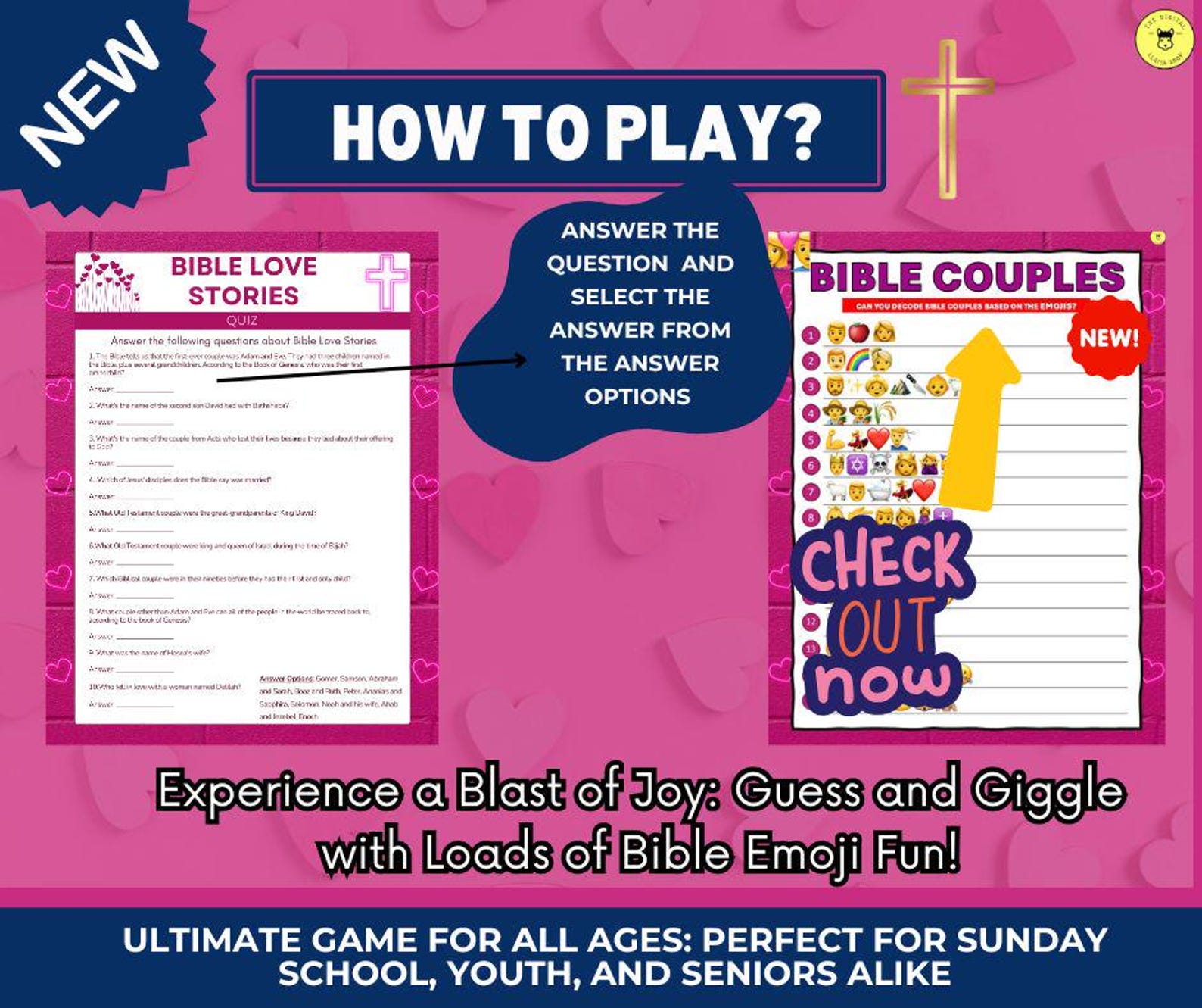 Bible Love Stories Quiz | Valentine's Church Small Group Activity Game ...