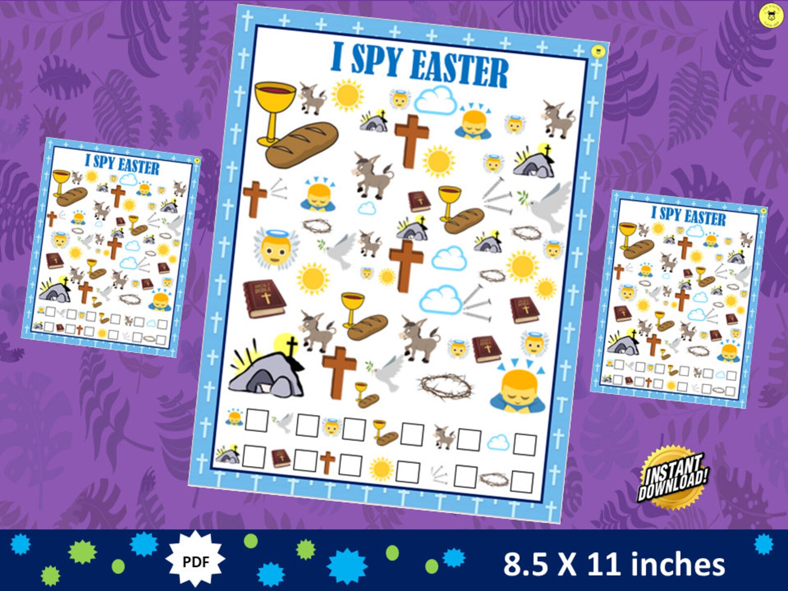 Easter Bible I Spy I Spy Bible Easter Printable church and Bible Study ...