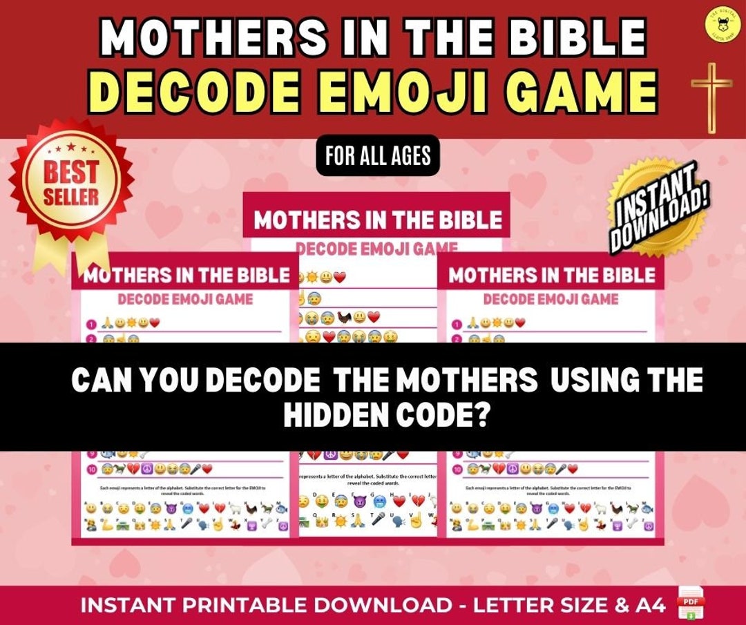 Bible Mothers Decode Emoji Game| Decode the Mothers Names Using Emoji ...