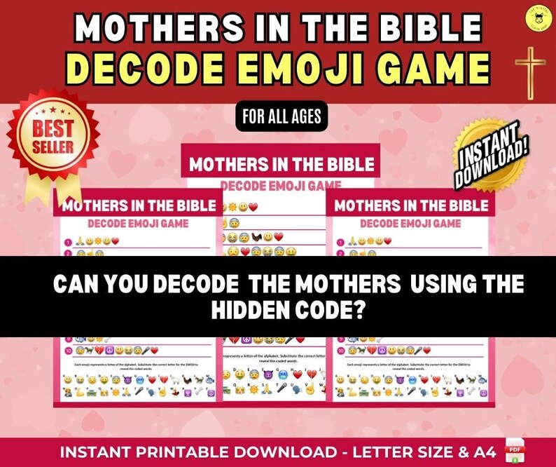 Bible Mothers Decode Emoji Game| Decode the Mothers Names Using Emoji ...