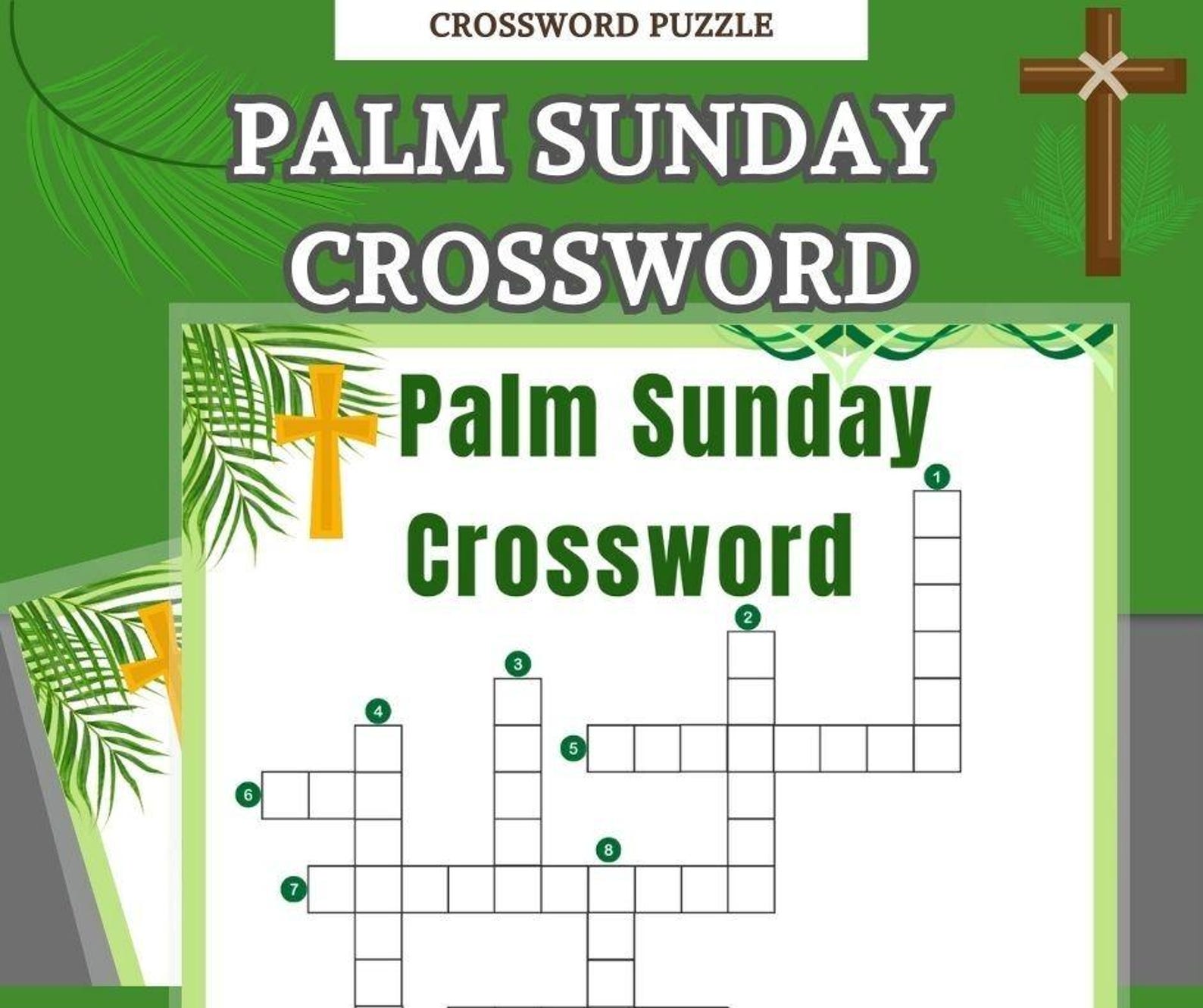 Palm Sunday Games Bundle: Church Activities for Kids & Adults ...