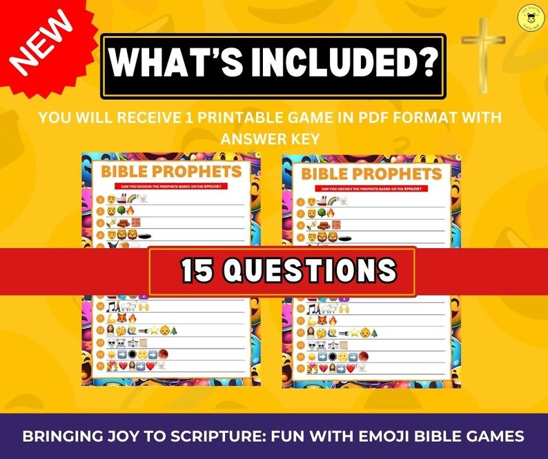 Bible Prophets Emoji Game: Church Study Quiz (instant Download) - Etsy