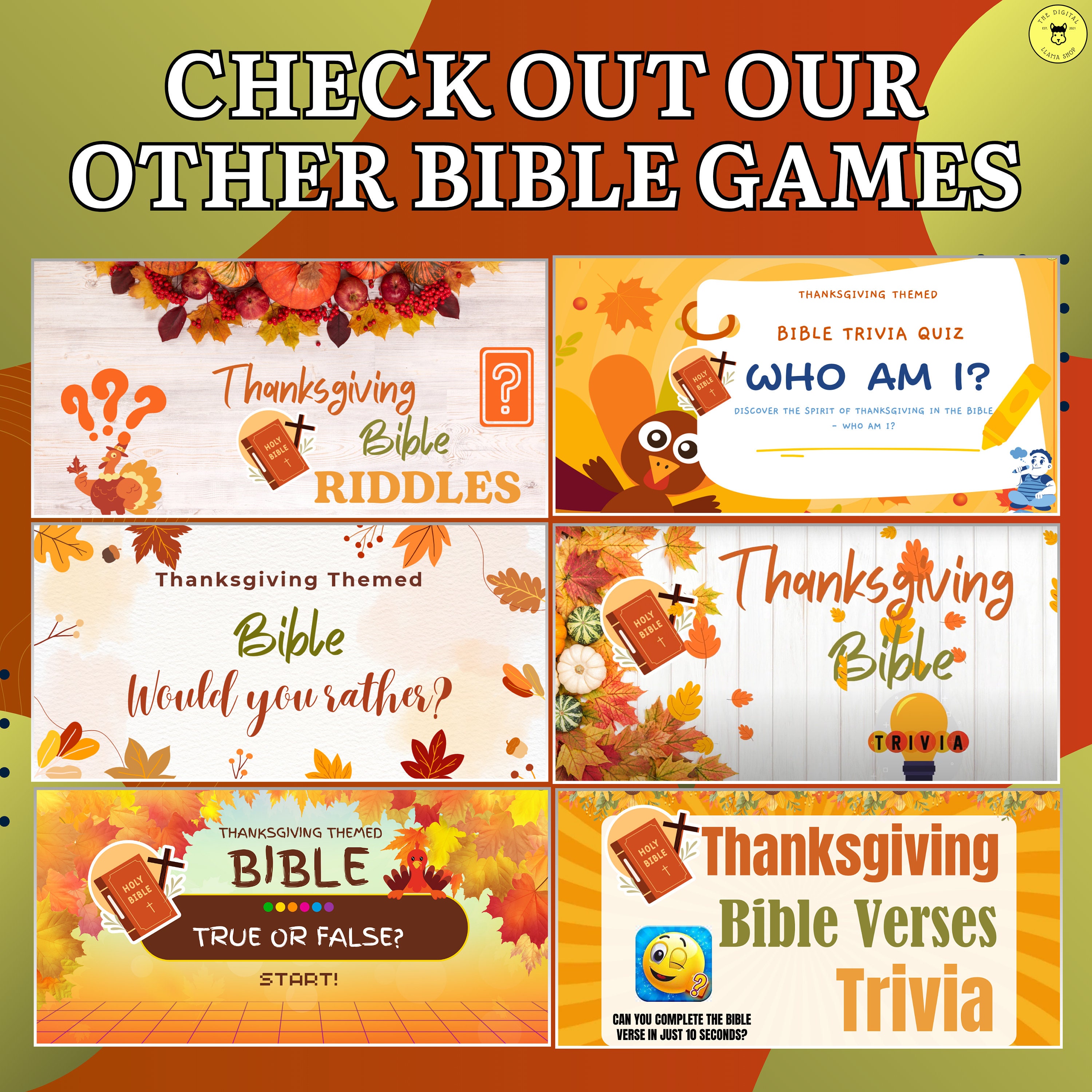 Thanksgiving Bible True or False Game: Powerpoint Quiz (instant ...
