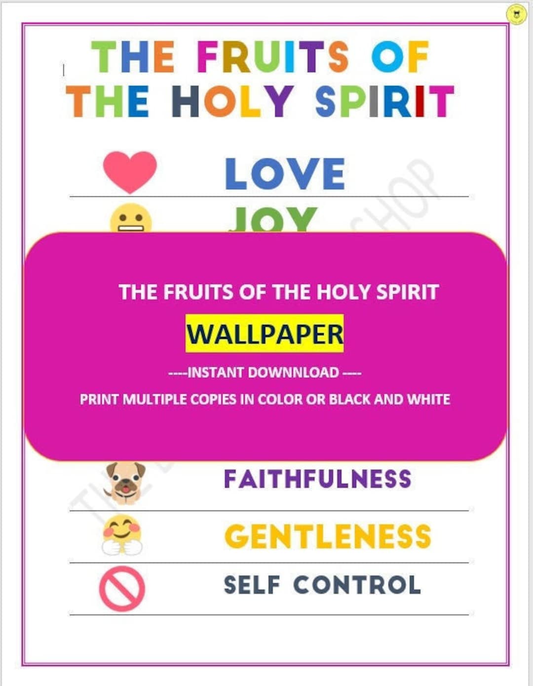 Fruits Of The Holy Spirit Wallpaper
