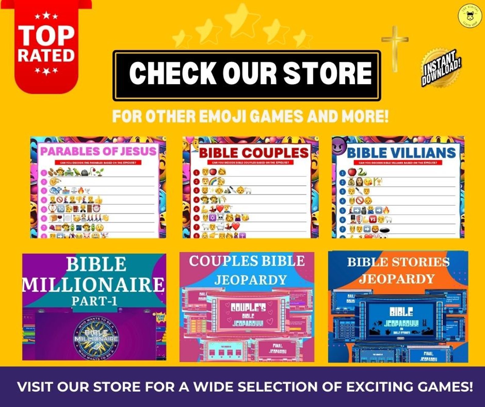 Bible Prophets Emoji Game: Church Study Quiz (instant Download) - Etsy