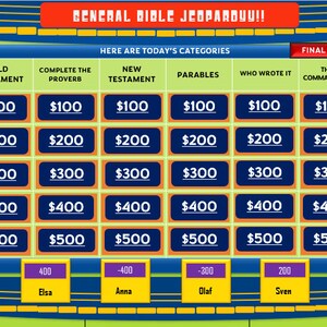 Bible Jeopardy Game: Church Trivia, Zoom Activity (windows PC) - Etsy