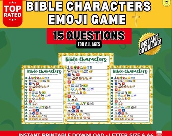 Bible Emoji Game| Bible Stories Printable | Bible Stories Quiz |church ...