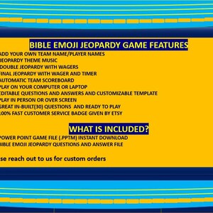 Bible Emoji Jeopardy Game: Zoom Activity for Kids & Adults (instant ...