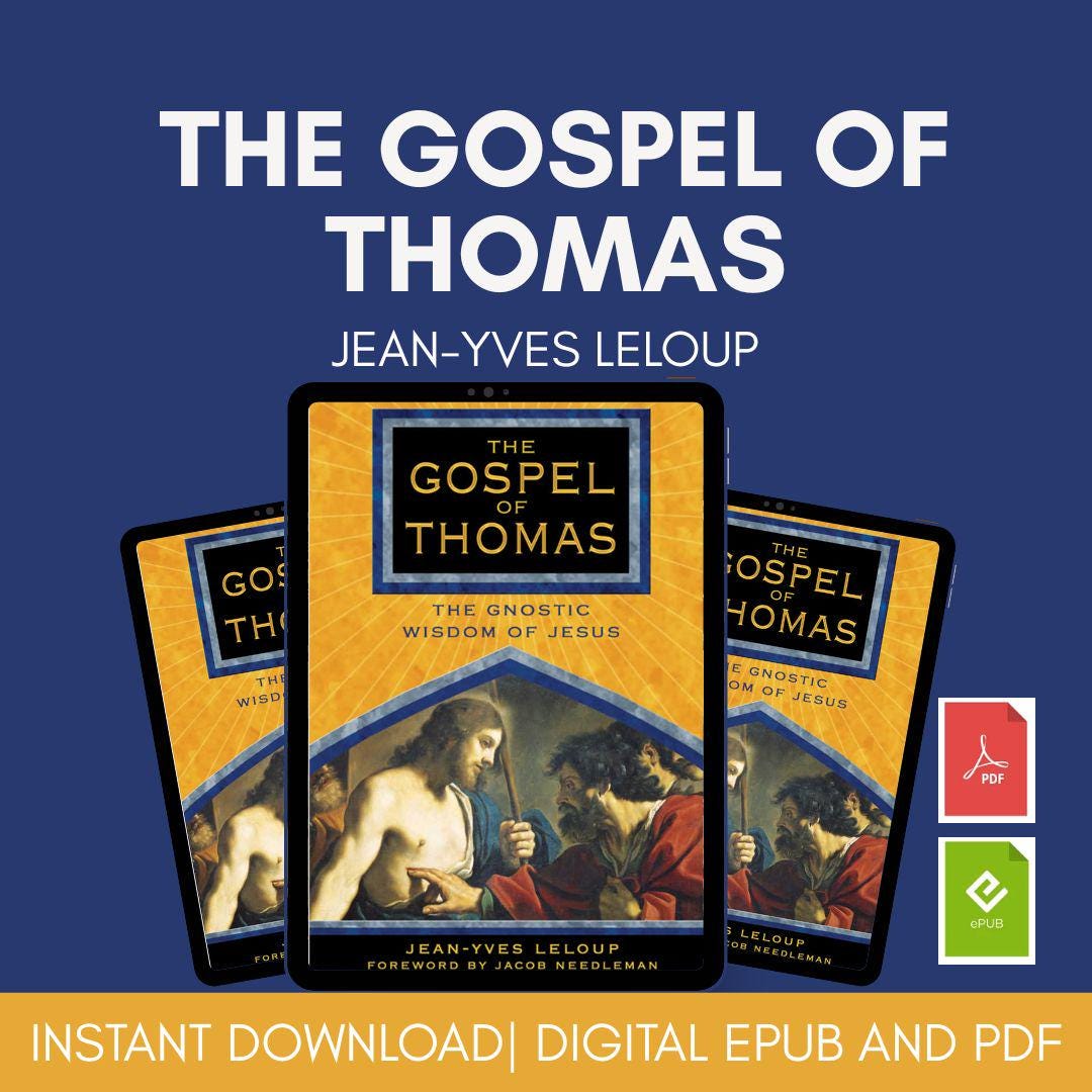 The Gospel of Thomas: Gnostic Wisdom of Jesus by Leloup (PDF & EPUB) - Etsy
