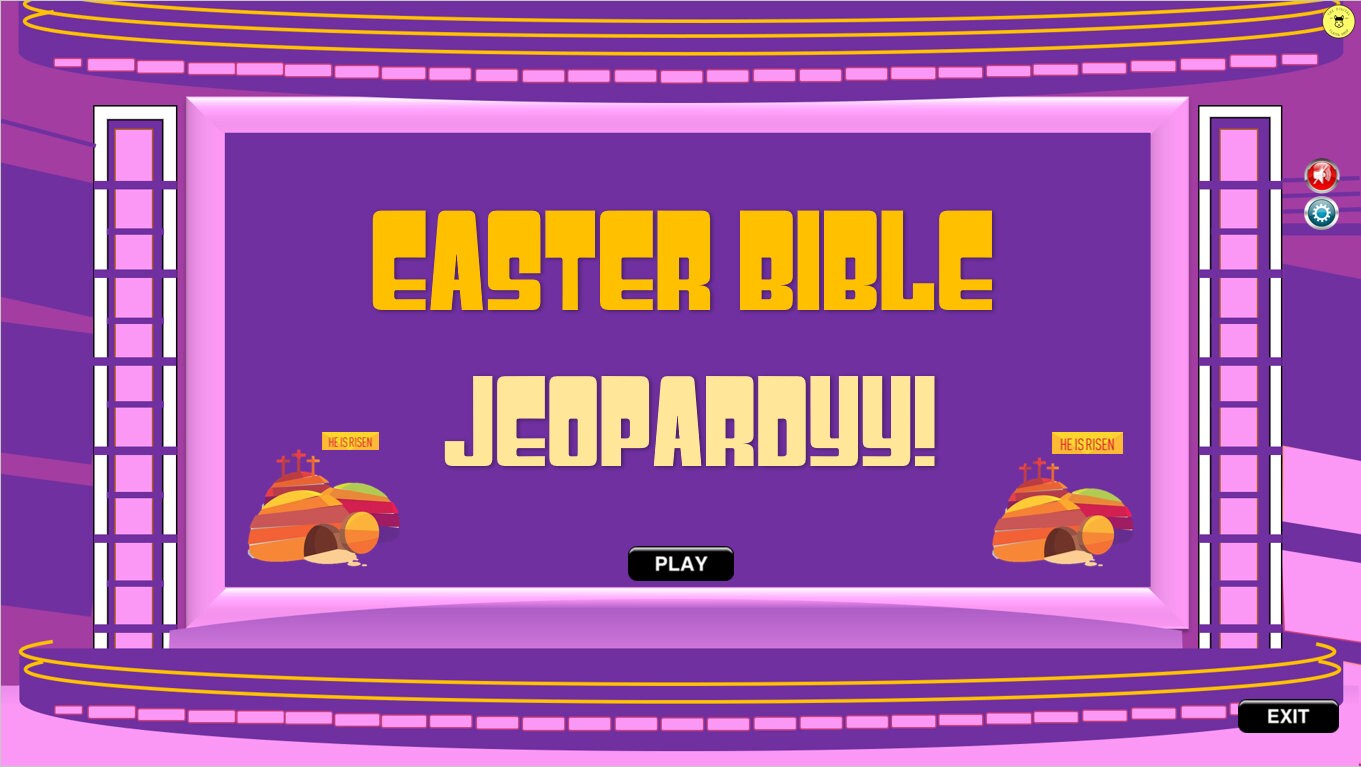 Easter Bible Jeopardy Game: Interactive Family Trivia (windows PC ...