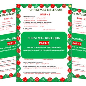 Christmas Bible Quiz Part- 2 | Christmas Bible Trivia| Church Small ...