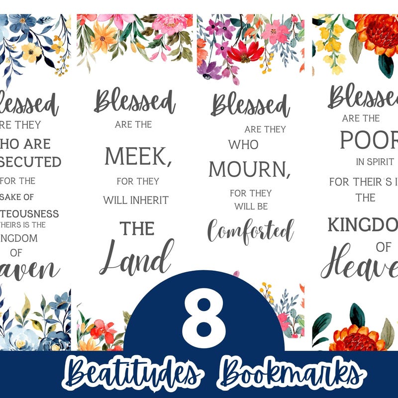 Beatitudes Bookmark - Etsy