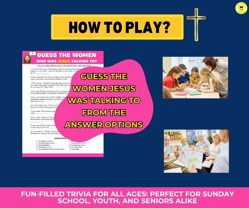 Bible Trivia | Guess the Women | Who Was Jesus Talking To? Game ...