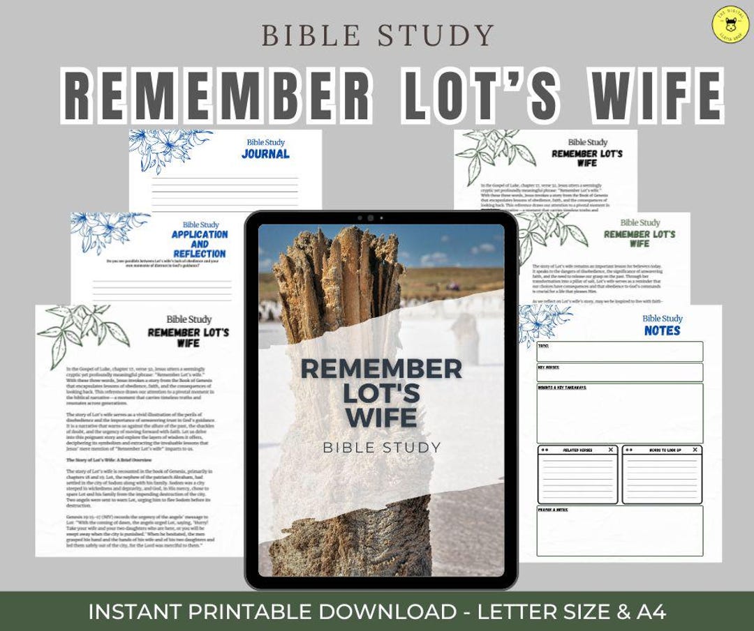 Bible Study on Remember Lot's Wife| Remember Lot's Wife Bible Lesson ...