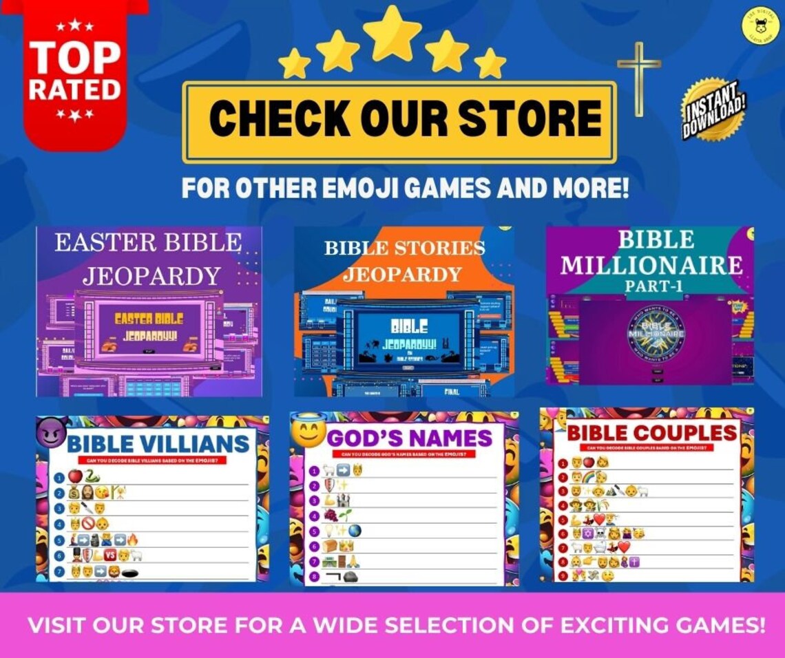 Bible Parables Emoji Game: Church Study Activity (instant Download) - Etsy