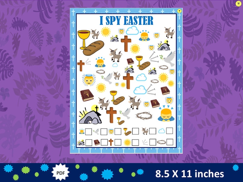 Easter Bible I Spy I Spy Bible Easter Printable church and Bible Study ...
